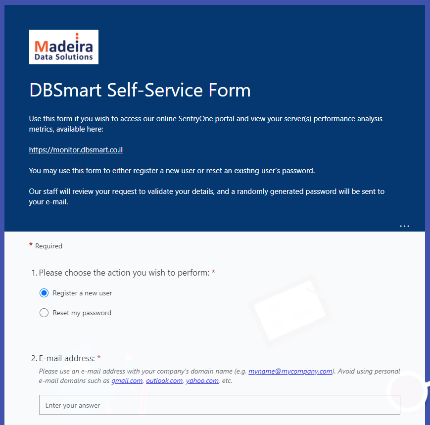 The DBSmart SQL Sentry Portal – DBSmart Support
